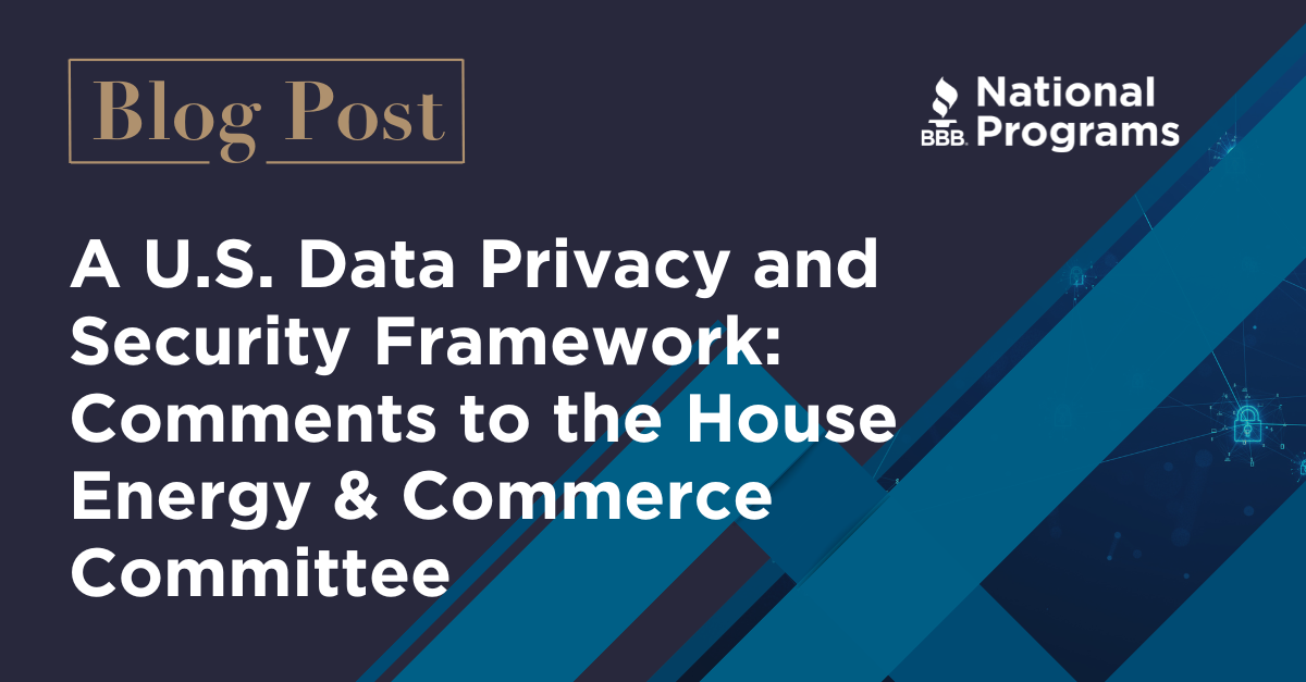 U.S. Data Privacy and Security Framework - BBB National Programs