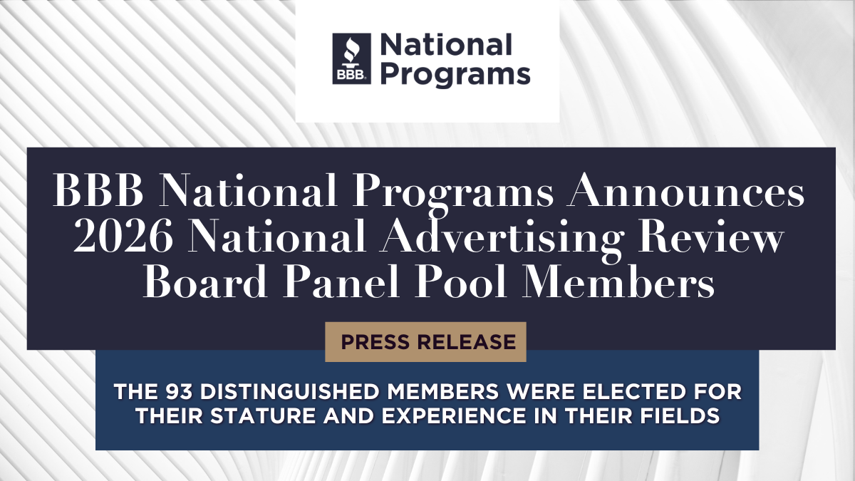 BBB National Programs Announces 2026 NARB Panel Pool Members - BBB National Programs