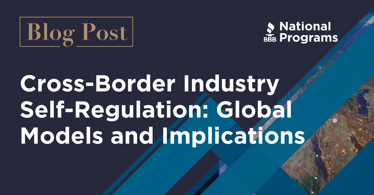 Cross-Border Industry Self-Regulation - BBB National Programs