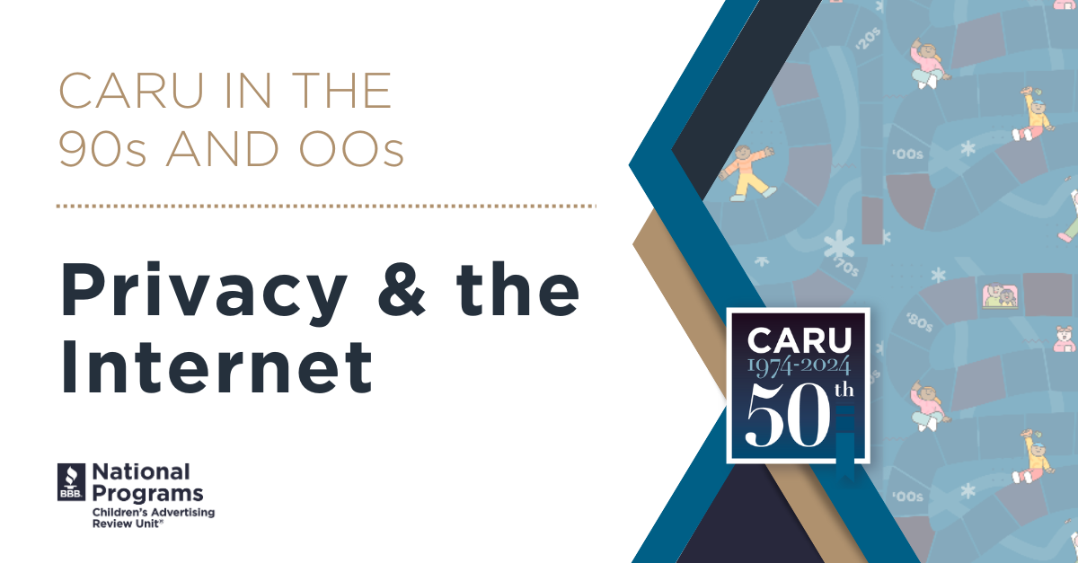 CARU in the 90s and 00s: Privacy & the Internet - BBB National Programs