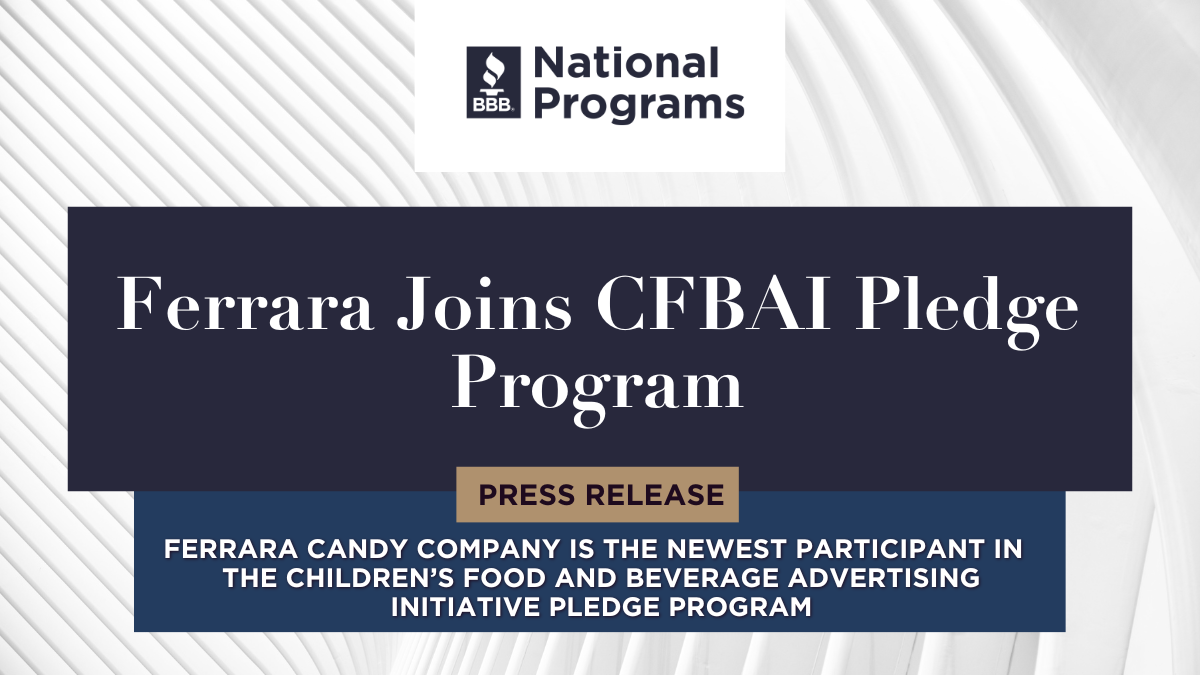 Ferrara Joins the CFBAI Pledge Program