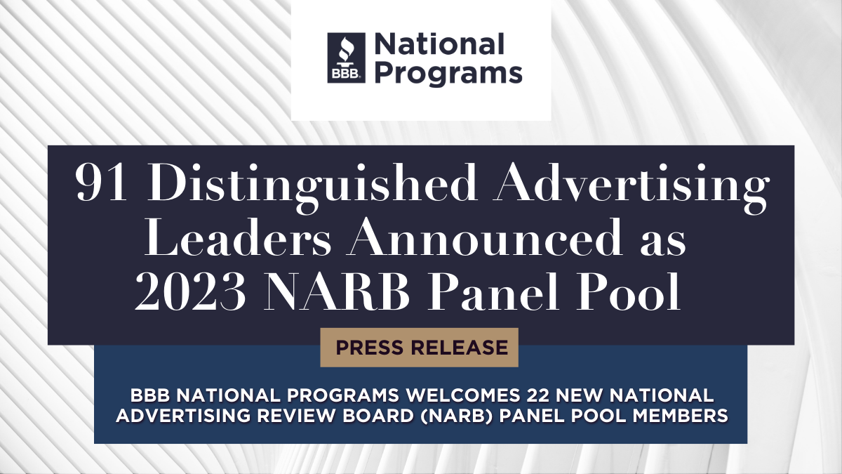 BBB National Programs Announces 91 NARB Members for 2023 - BBB National ...