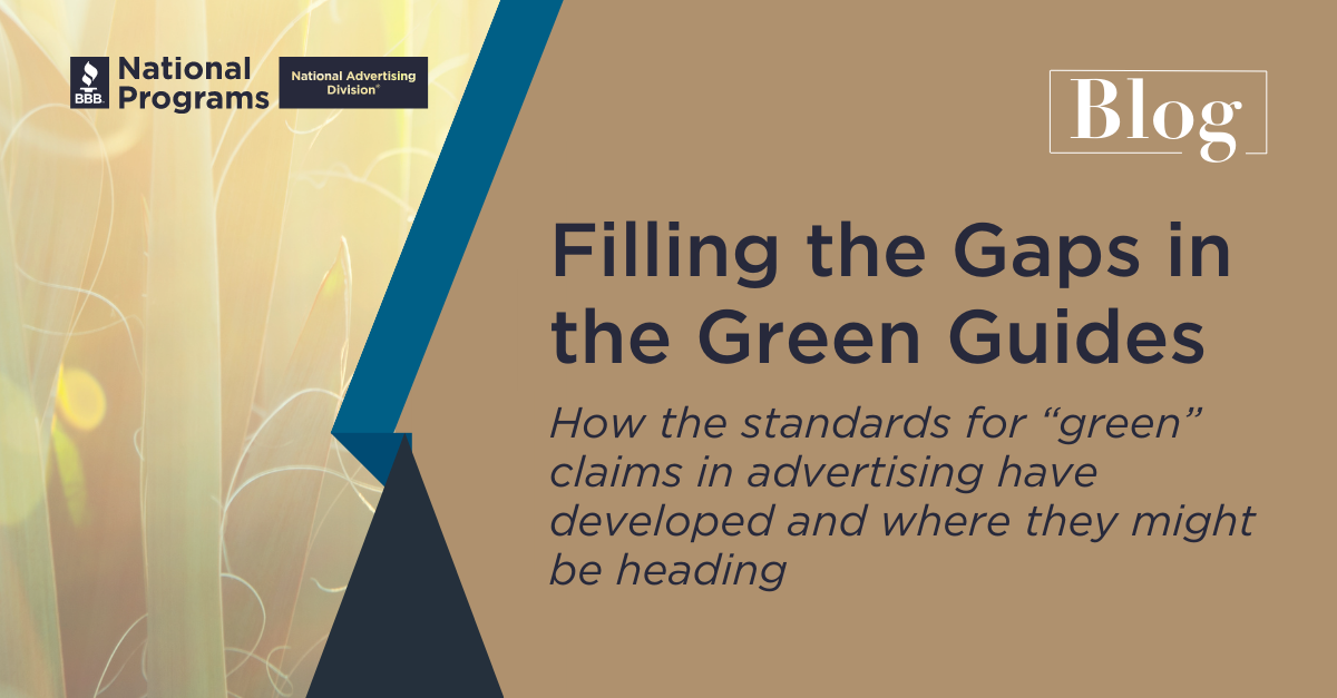 Filling the Gaps in the Green Guides - BBB National Programs